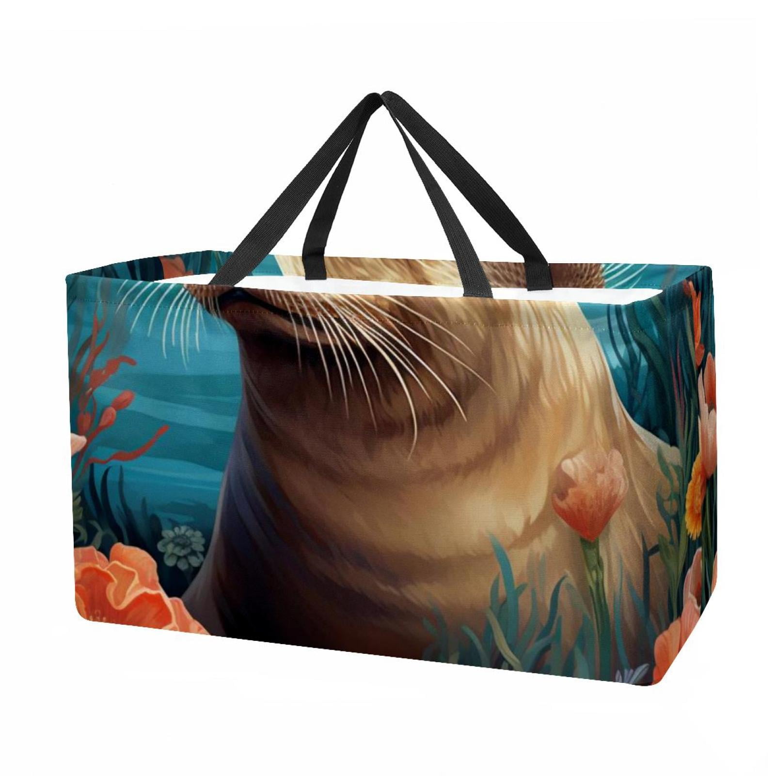 Sea Lion Large Capacity Reinforced Oxford Cloth Storage Bin - Reusable ...