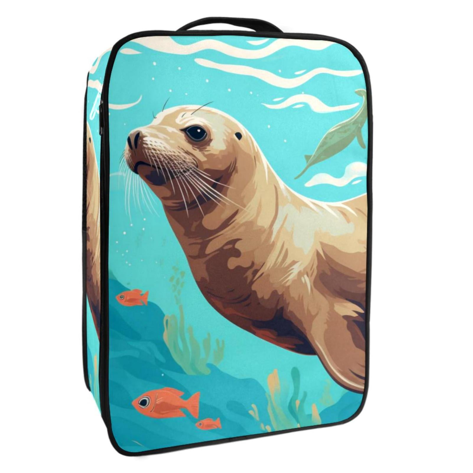 Sea Lion Polyester Shoe Box Organizer for 23x31cm Shoes – Durable ...