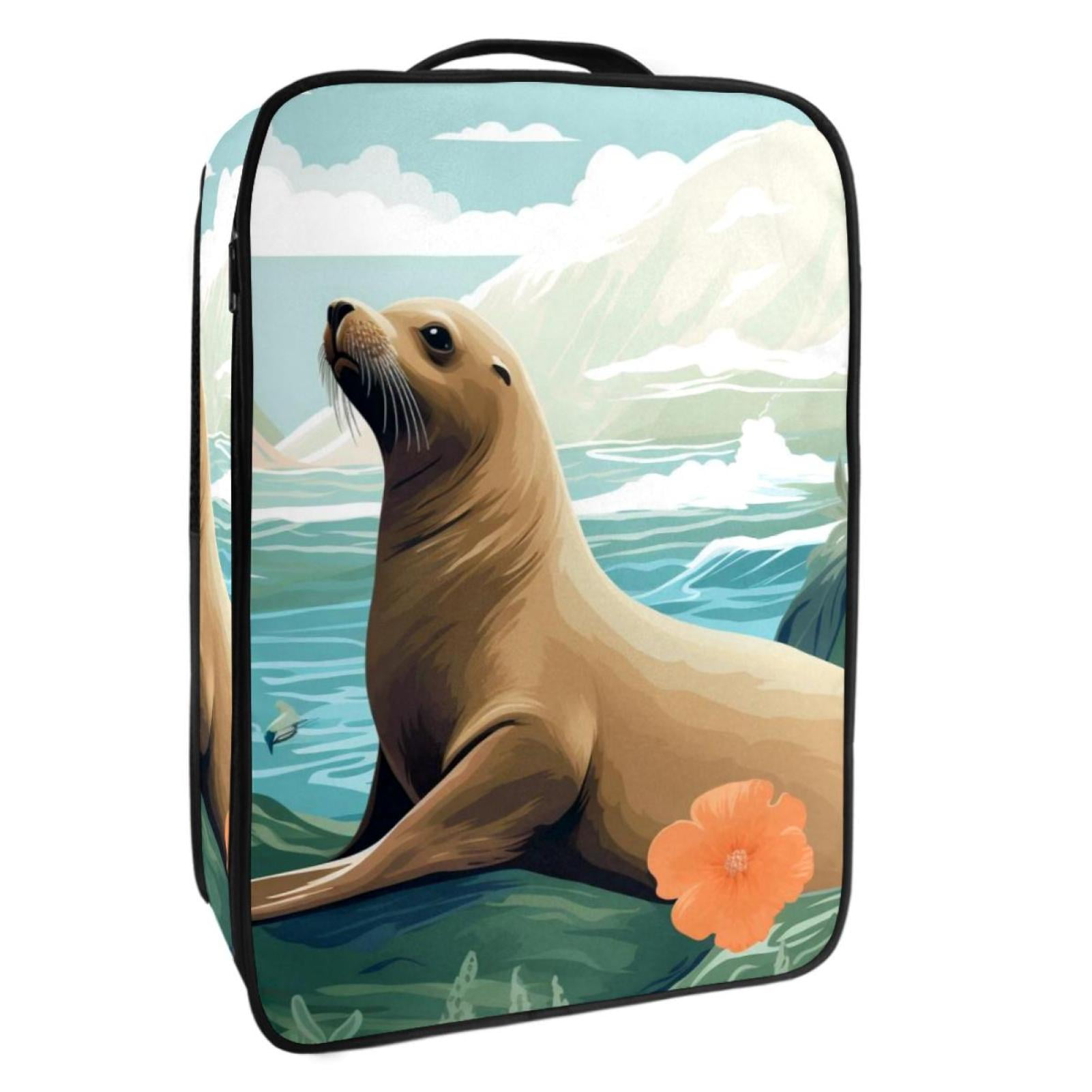 Sea Lion Polyester Shoe Boxes Organizer Storage Container Closet under ...