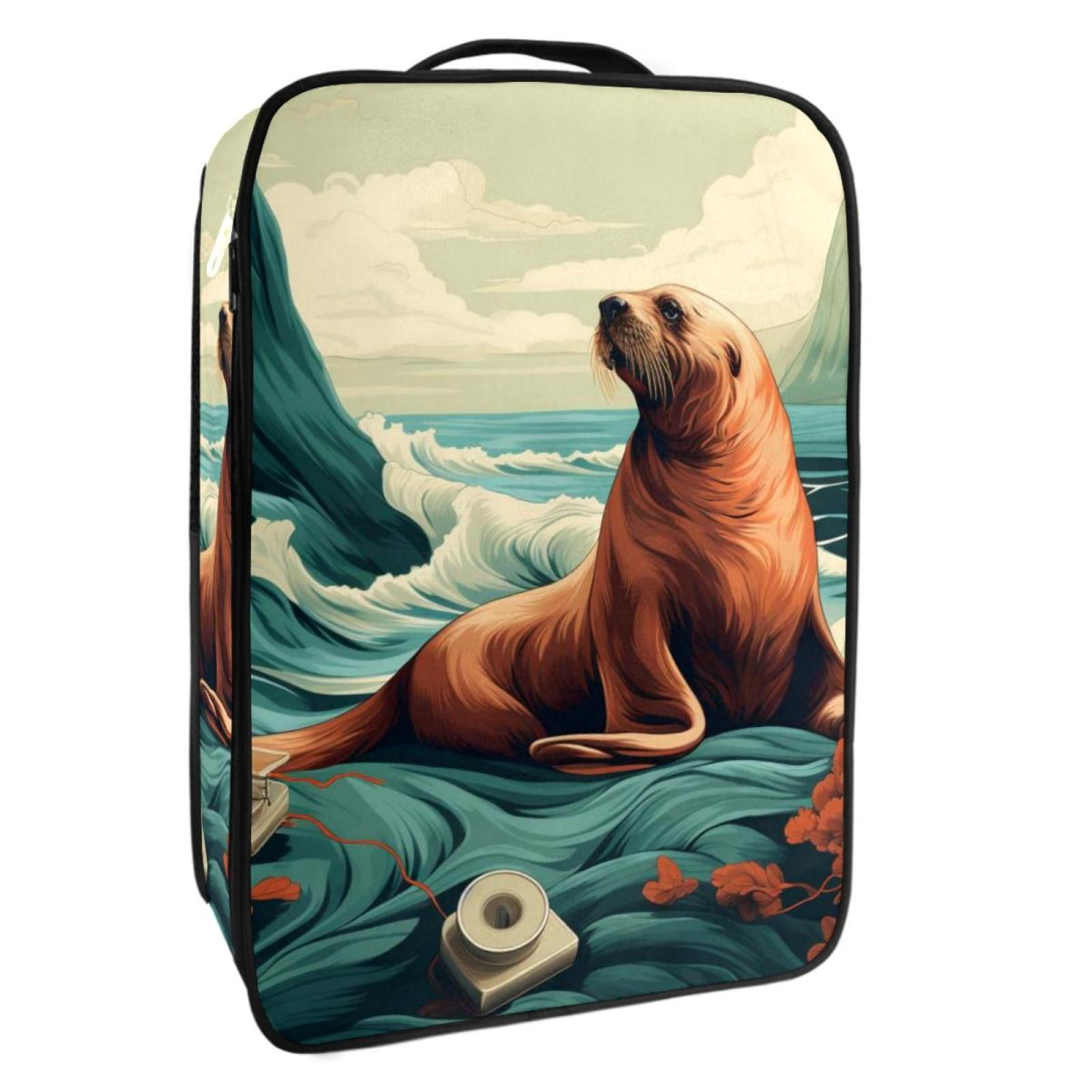 Sea Lion Polyester Shoe Boxes Organizer Storage Solution for Closet ...