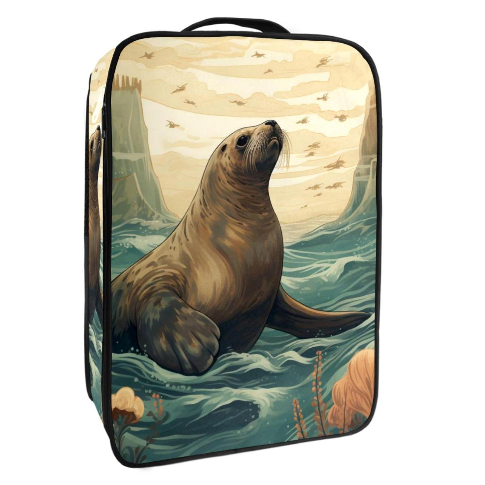 Sea Lion Polyester Shoe Boxes Storage Organizer Containers, 23x31cm ...