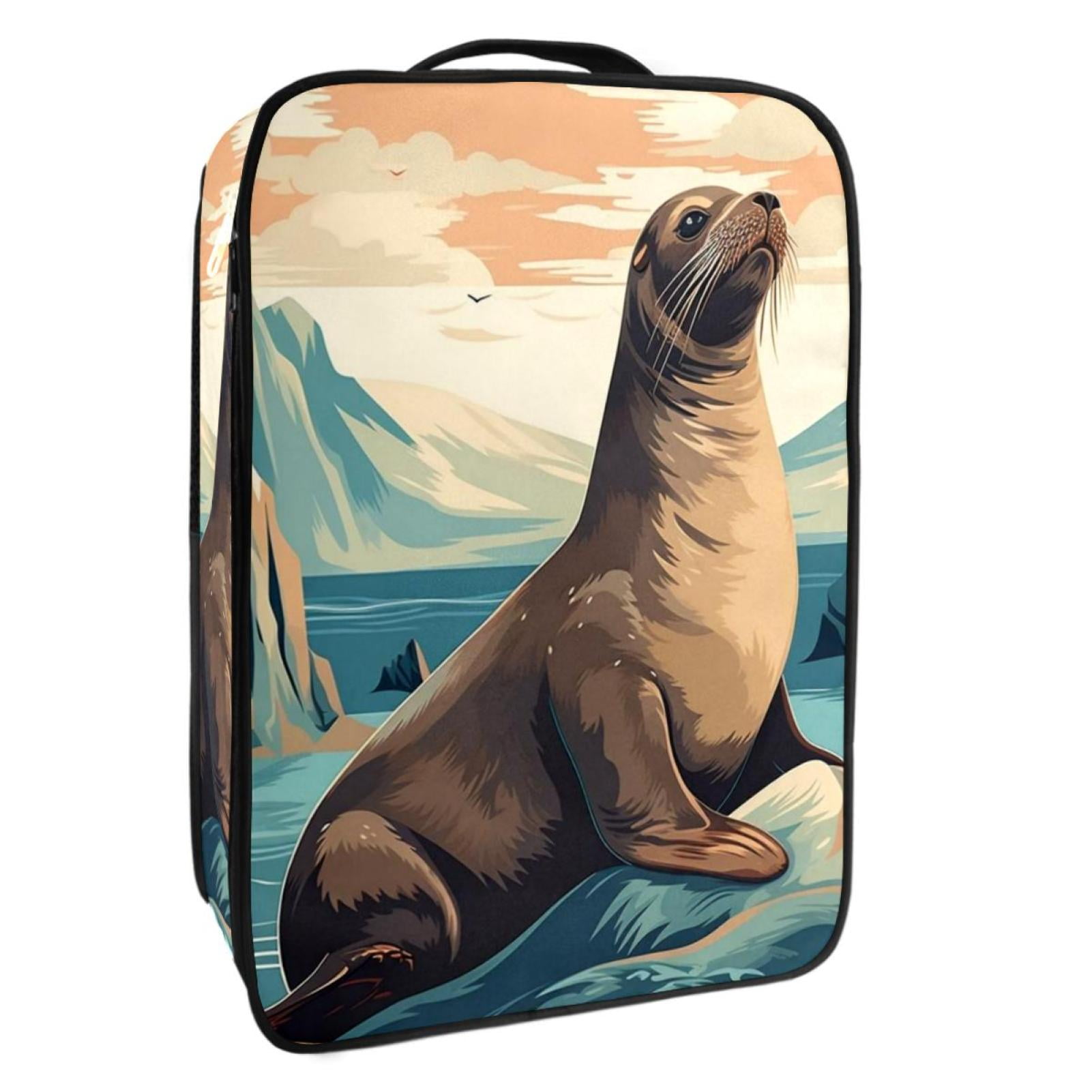 Sea Lion Polyester Shoe Organizer Box 23x31cm 9x12in | Closet Storage ...