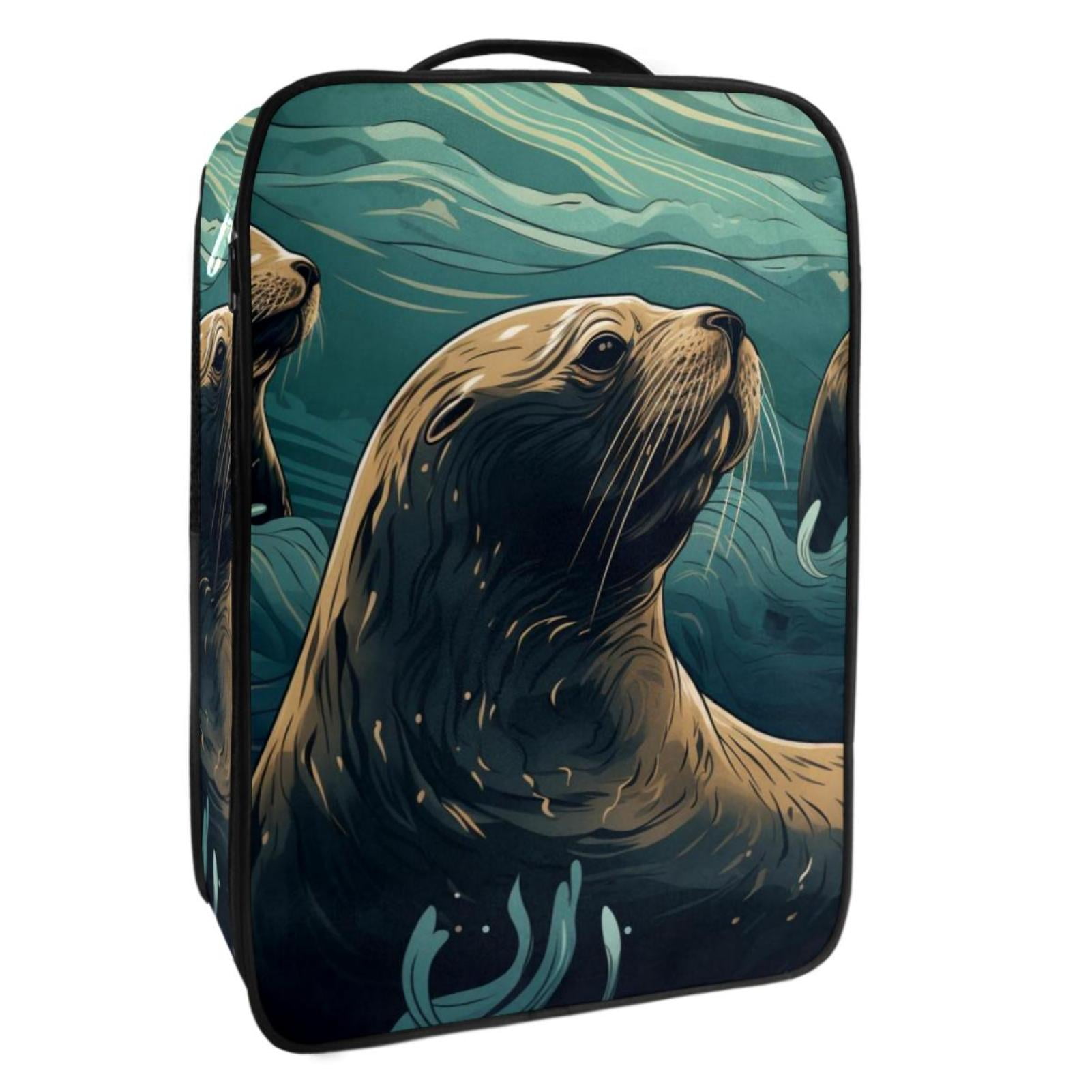 Sea Lion Polyester Shoe Organizer Box 23x31cm/9x12in: Compact Storage ...