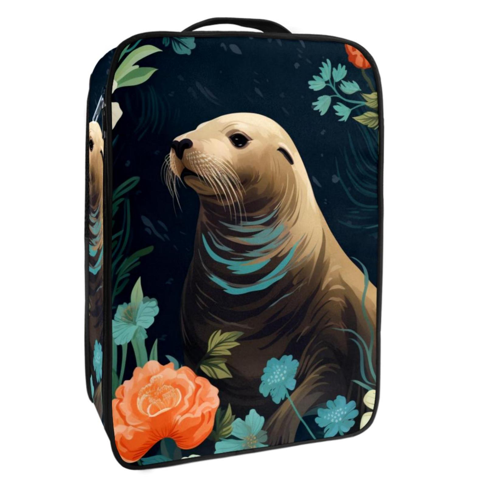 Sea Lion Shoe Organizer Storage Box - Polyester Material, 23x31cm ...