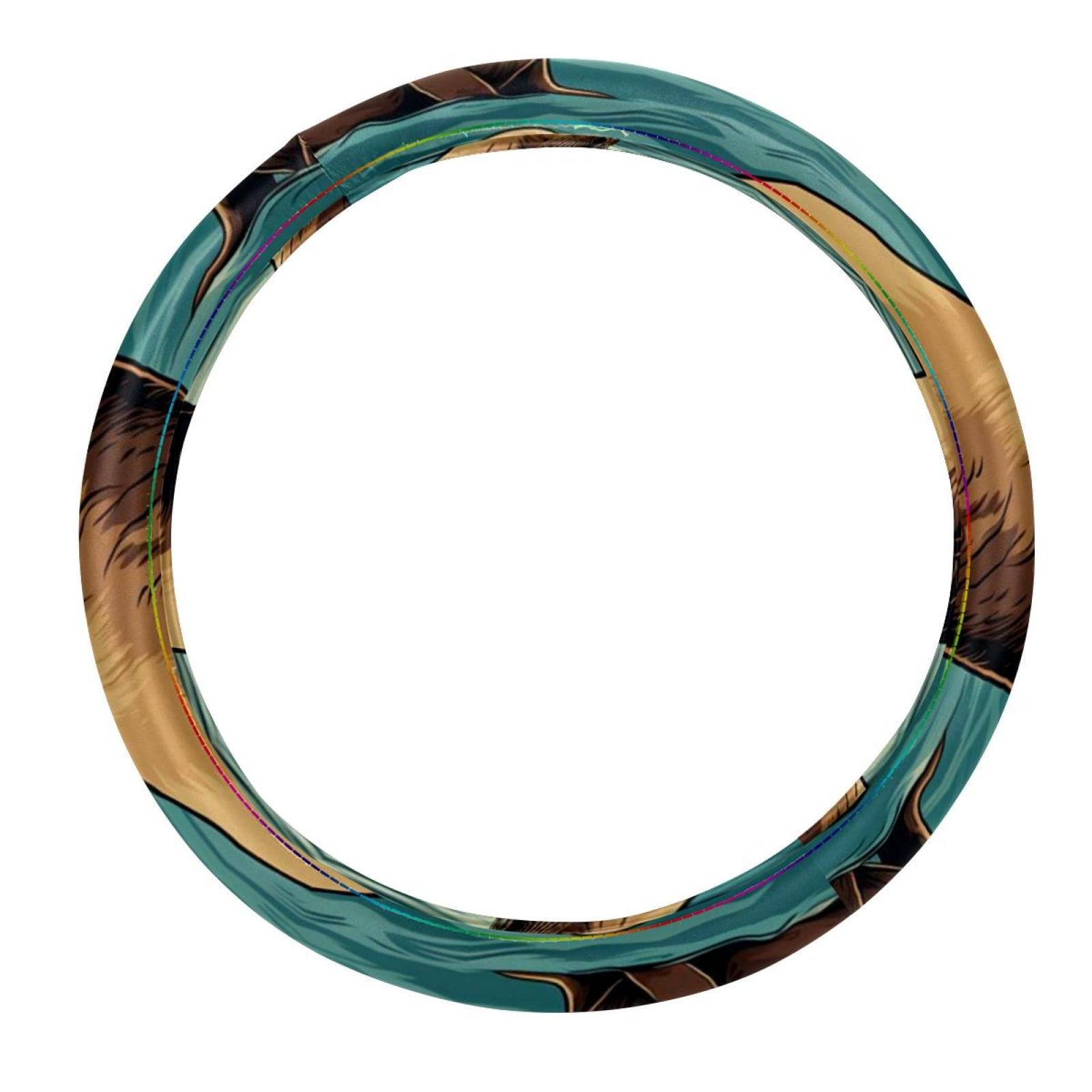 Sea Lion Steering Wheel Cover, Car Wheel Covers, 14.5 Inch Printing PVC ...