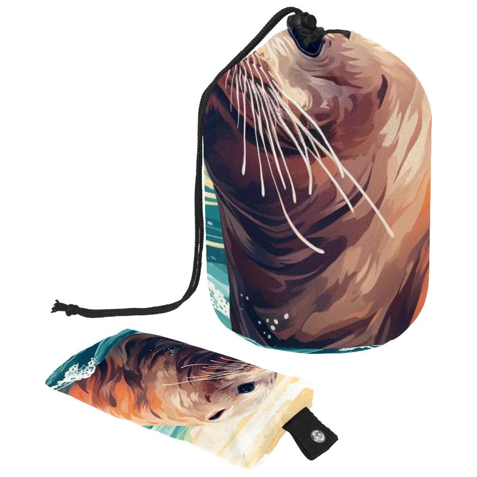 Sea Lion Travel-Friendly Portable Mesh Shower Bags with Drawstring ...