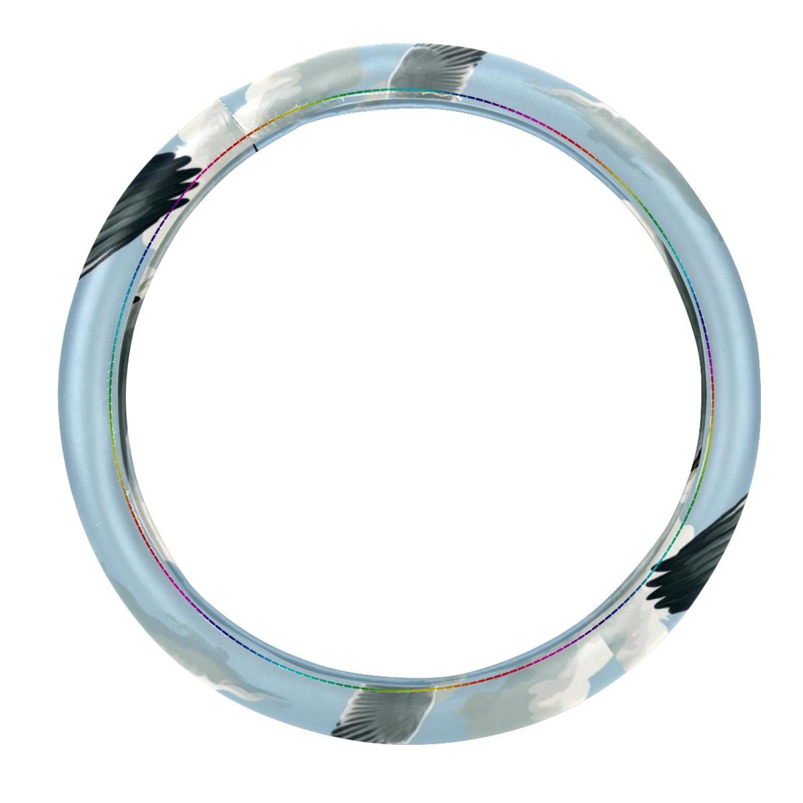 Sea Mew 14.5 Inch Printing PVC Leather Car Wheel Cover Auto Accessories ...