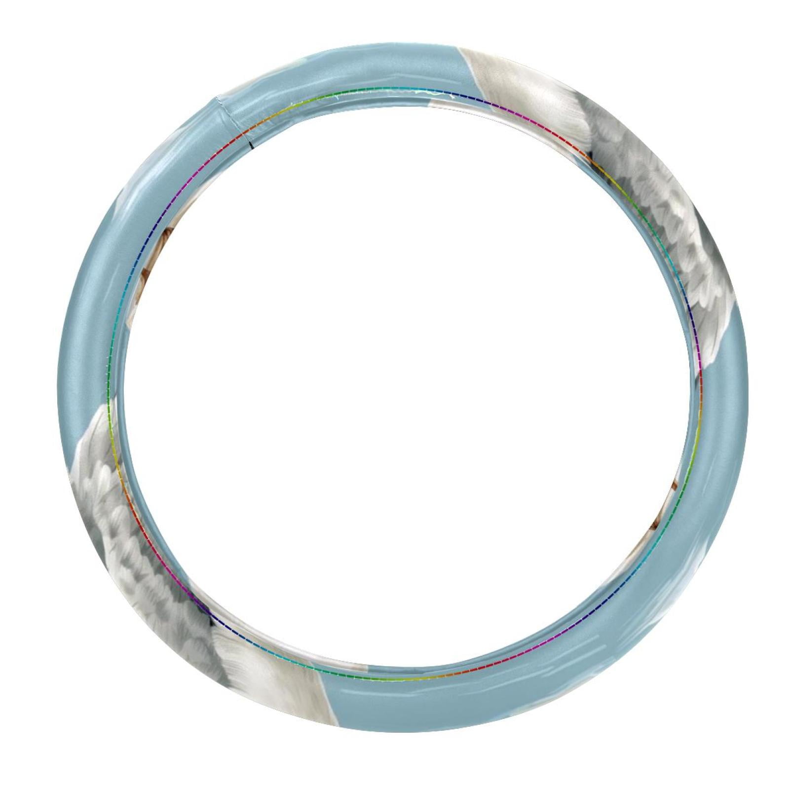 Sea Mew 14.5 Inch Printing PVC Leather Car Wheel Cover Steering Wheel ...