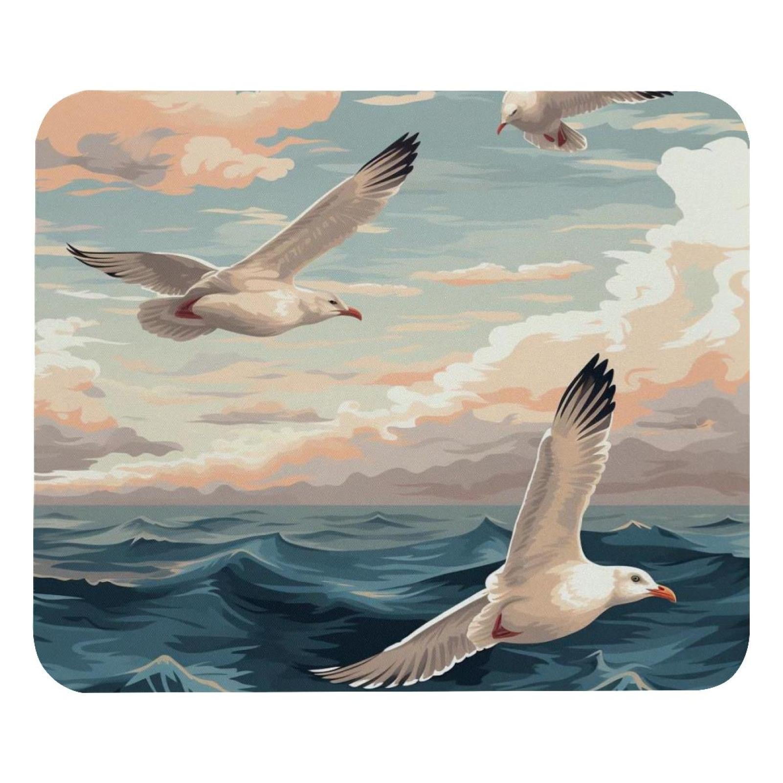 Sea Mew Mouse Pad for Wireless Mouse Home Office Desk Laptop with ...