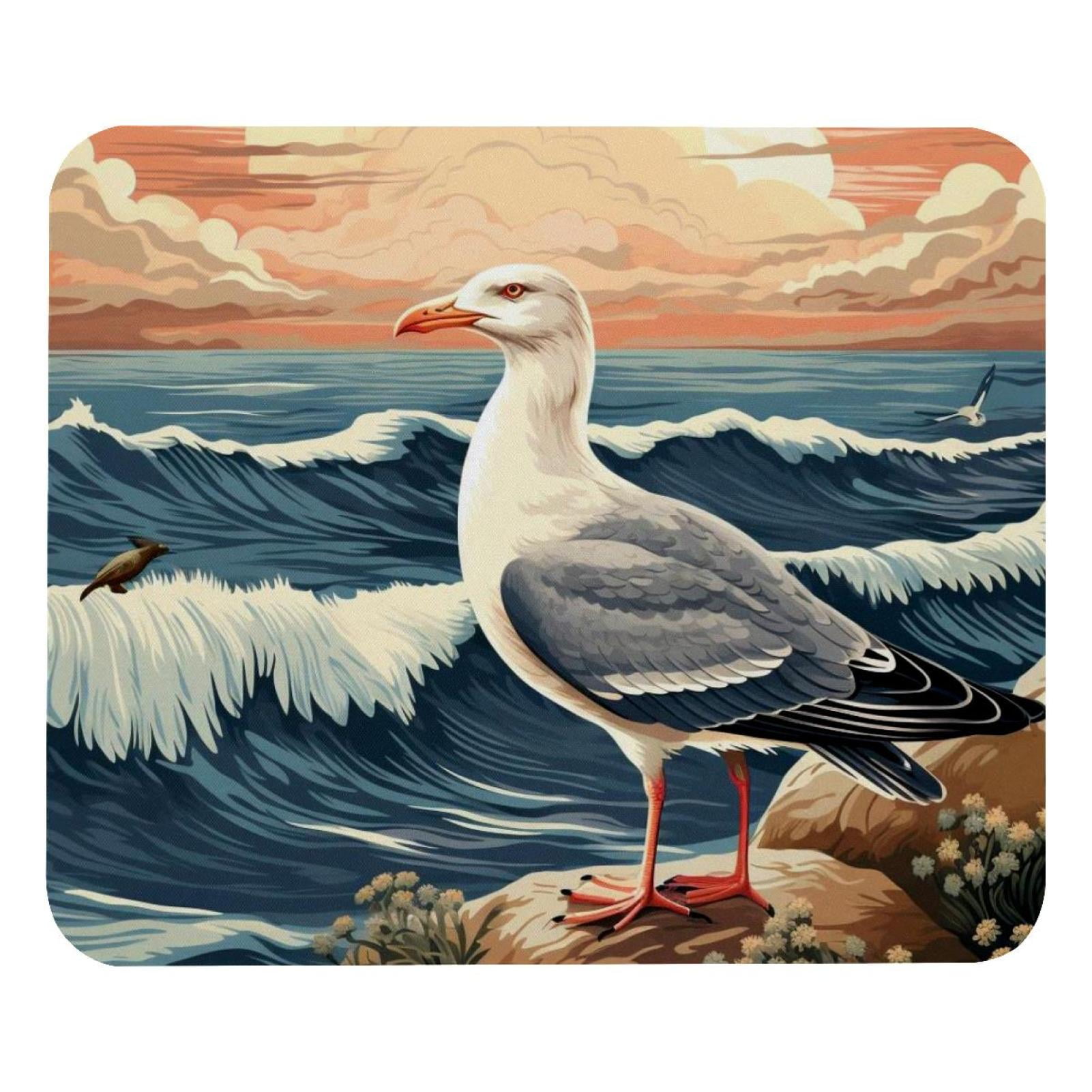 Sea Mew Mouse Pad for Wireless Mouse Home Office Desk Laptop with ...