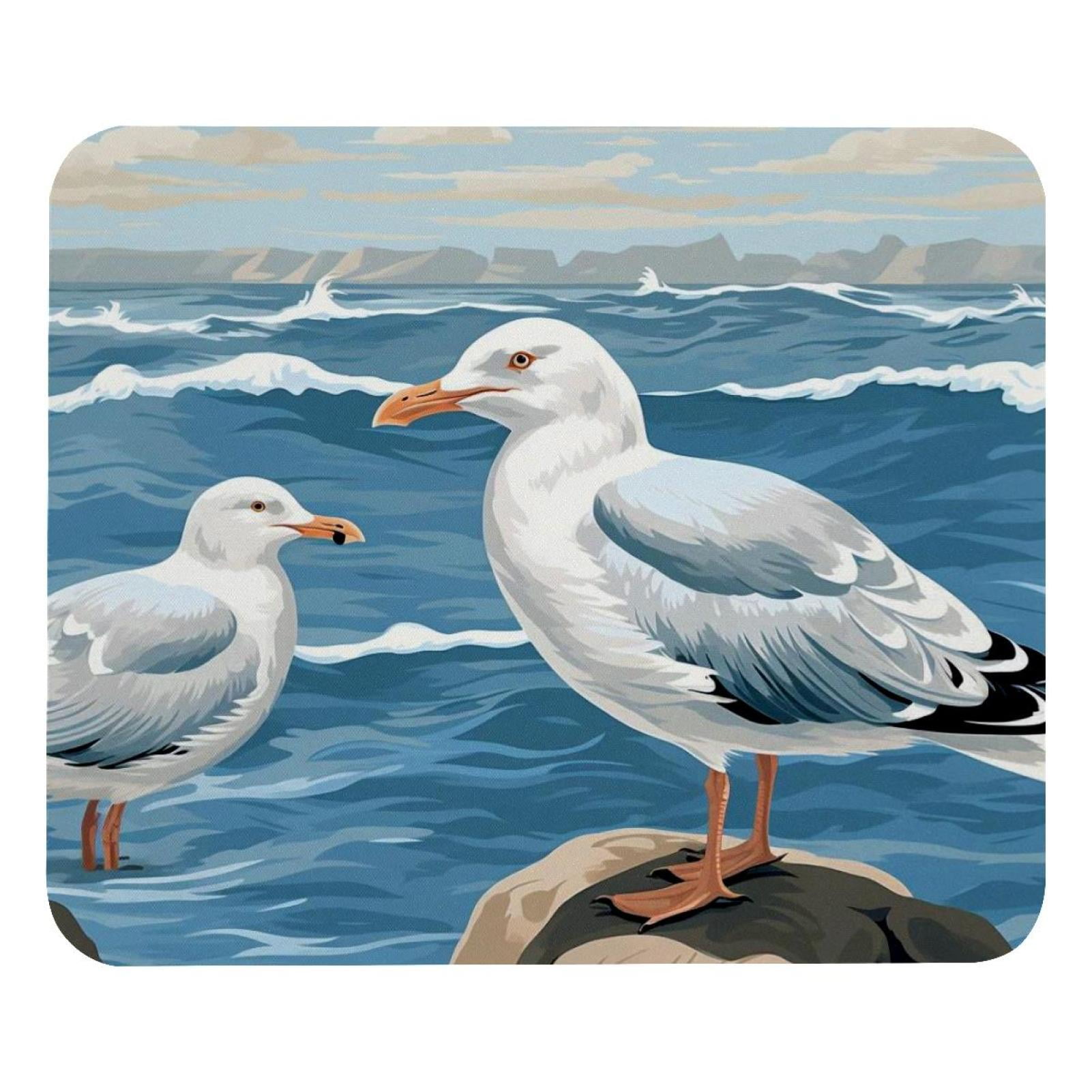 Sea Mew Mouse Pad for Wireless Mouse Home Office Desk Laptop with ...