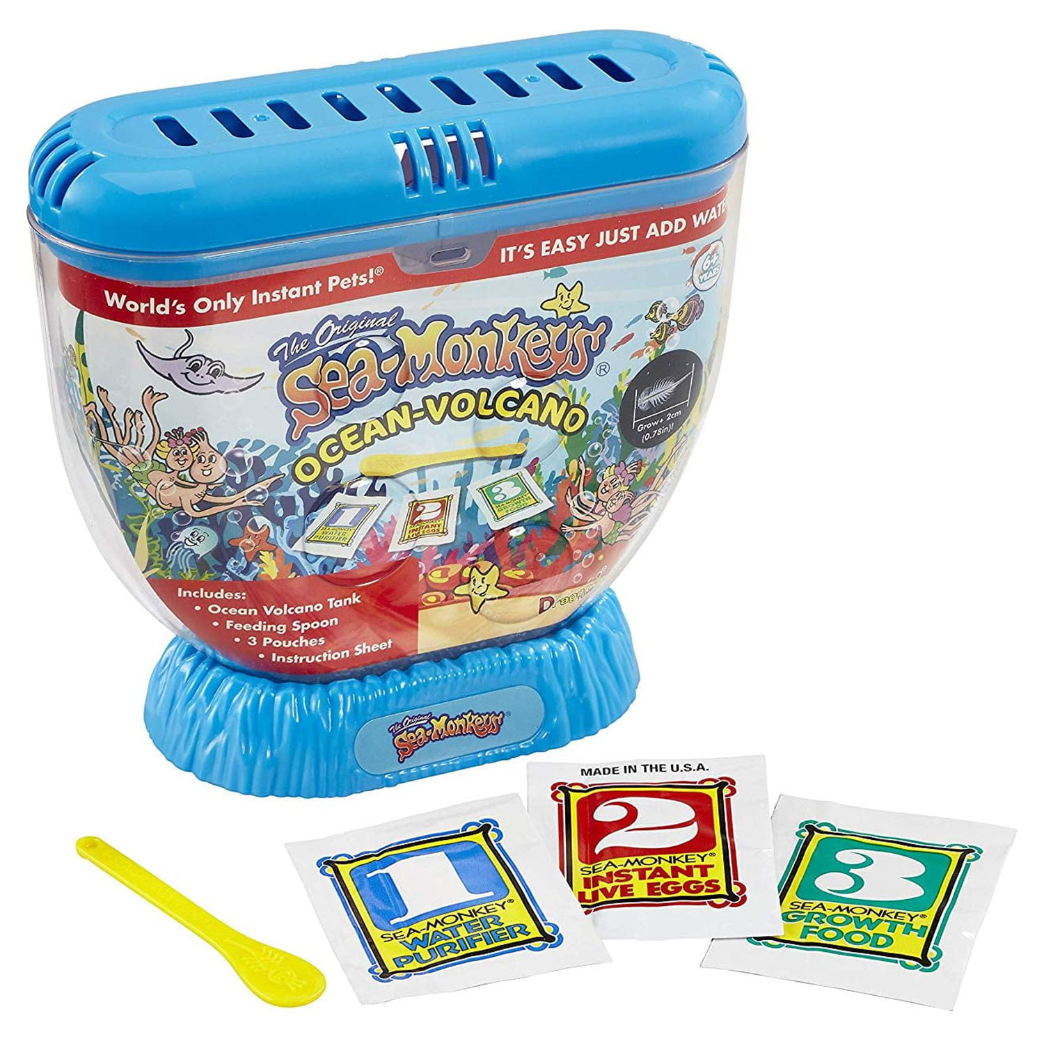 Sea-Monkeys Ocean Volcano Kids Toy, Instant Pets Complete Kit for ...