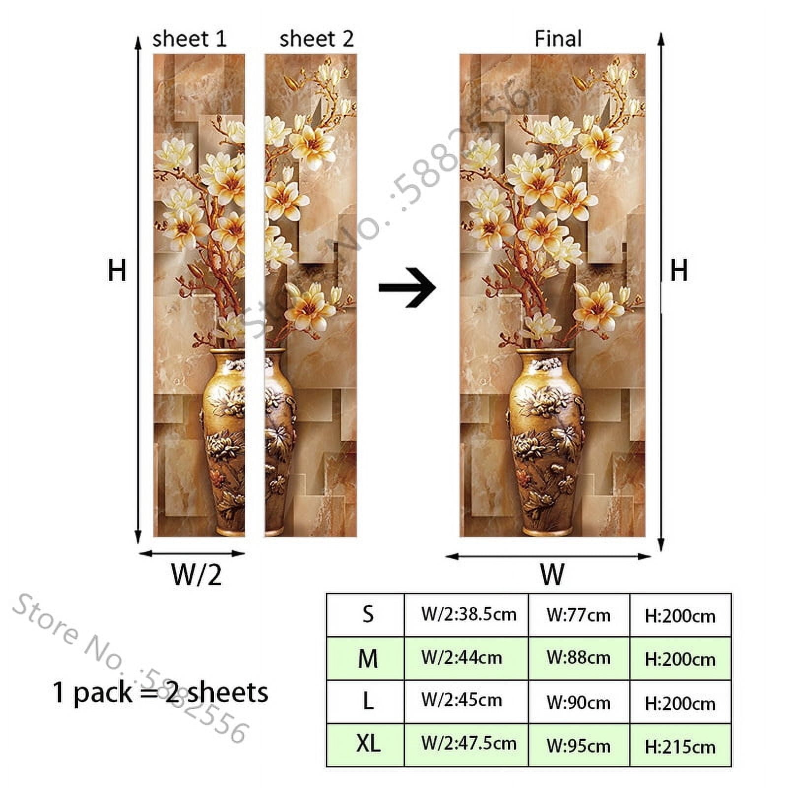 Sea Moon Door Decoration Stickers Bedroom Entrance Room 3d Seagull Wood ...