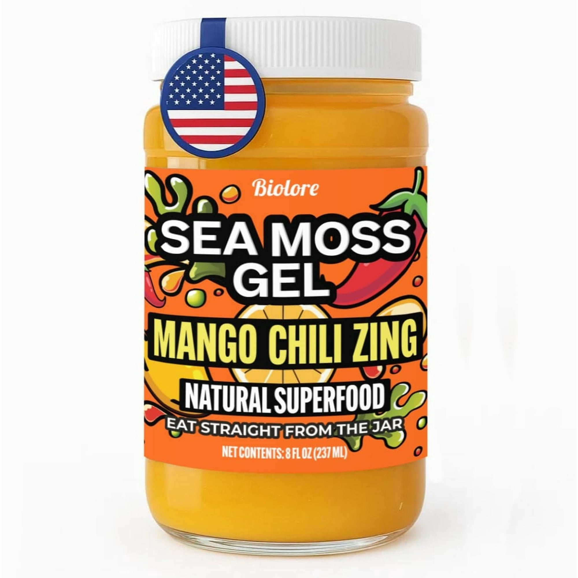 Sea Moss Gel – Mango Chili Zing 8oz Raw Wildcrafted Irish Sea Moss ...
