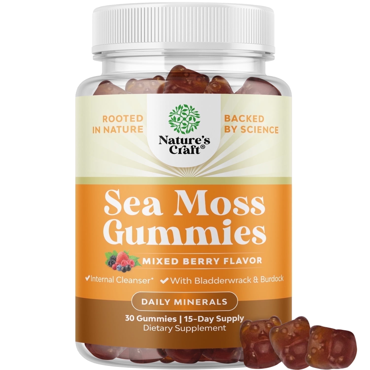 Organic Irish Sea Moss Gummies - Vegan Immune Support for Adults & Kids ...