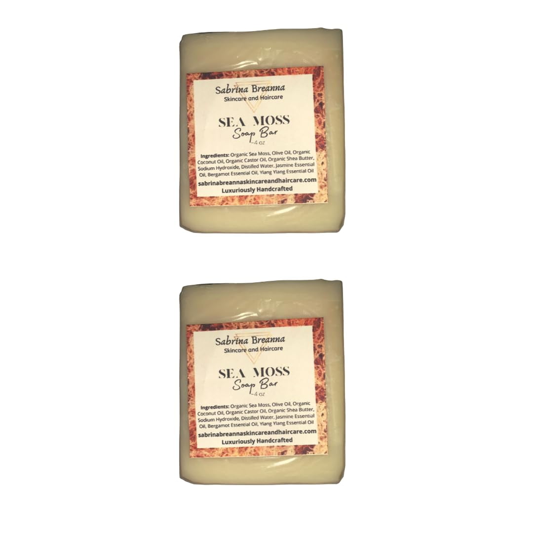 Sea Moss Soap 2 IRF13 bars| Handmade| For Types Acne, Eczema, Psoriasis ...