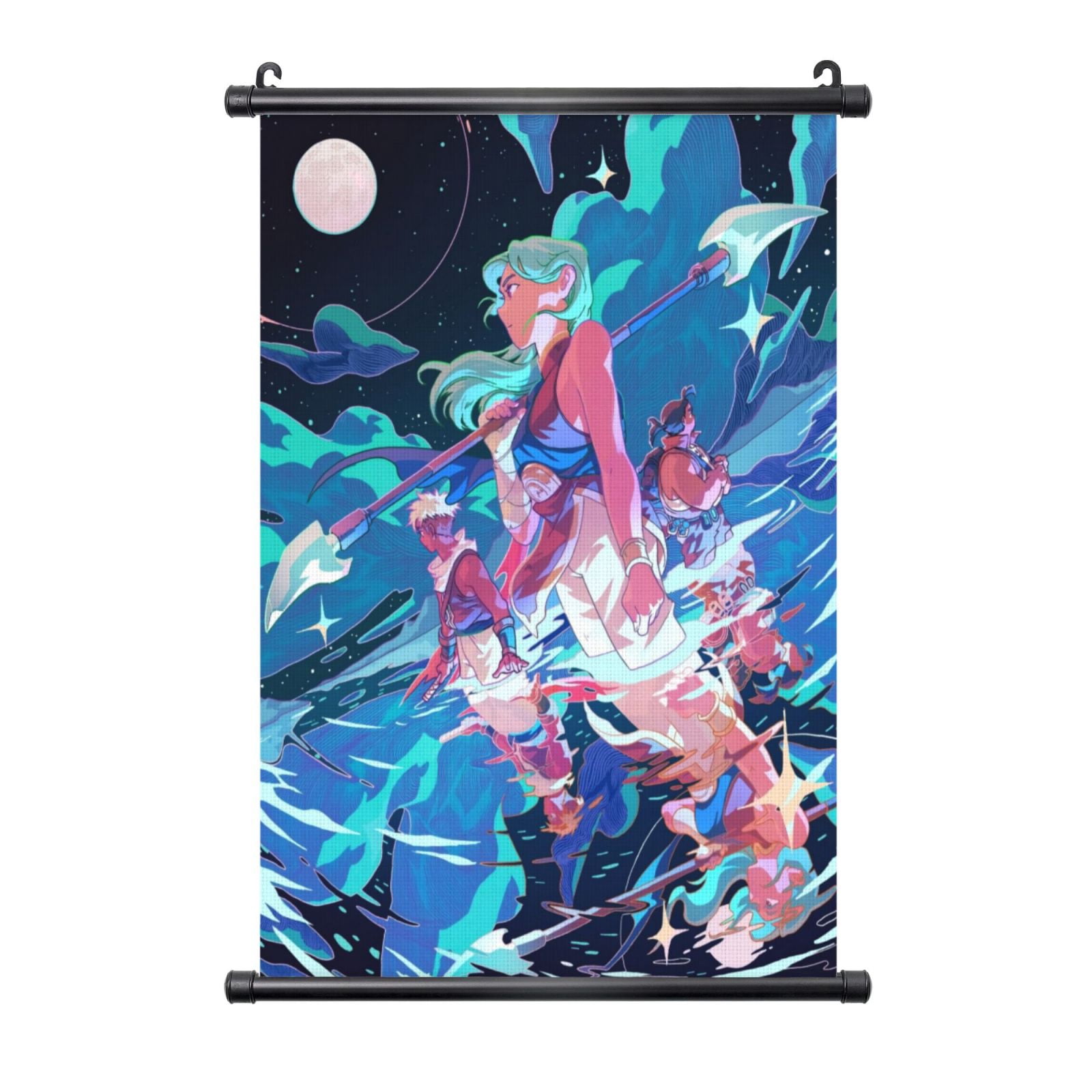 Sea Of Stars Poster Aesthetic Canvas PVC Shaft Wall Art Hanging Hanger ...