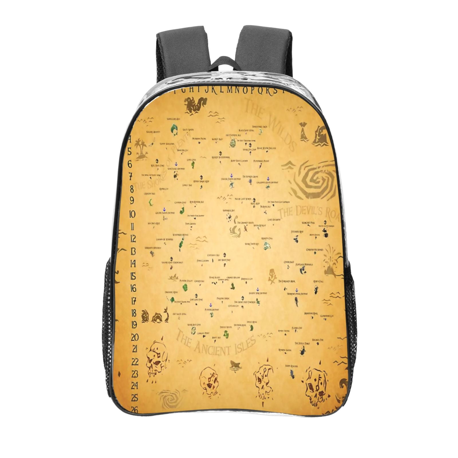 Sea Of Thieves Map Transparent Backpack Fashion Travel Backpack Laptop ...