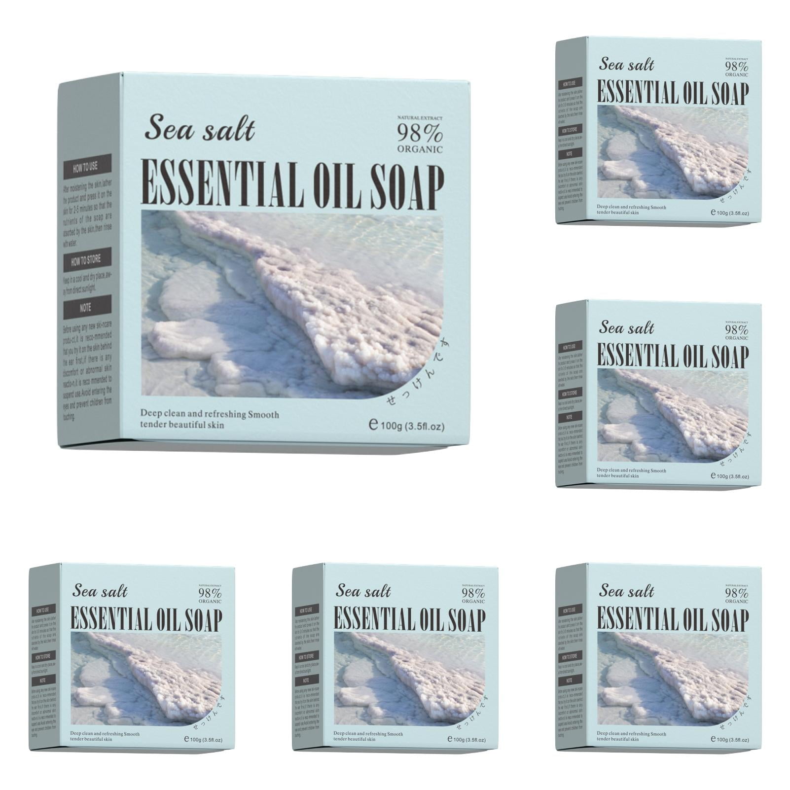 Sea & Oil Soap Natural Based Shower & Facial Cleanser 100g Infused With ...