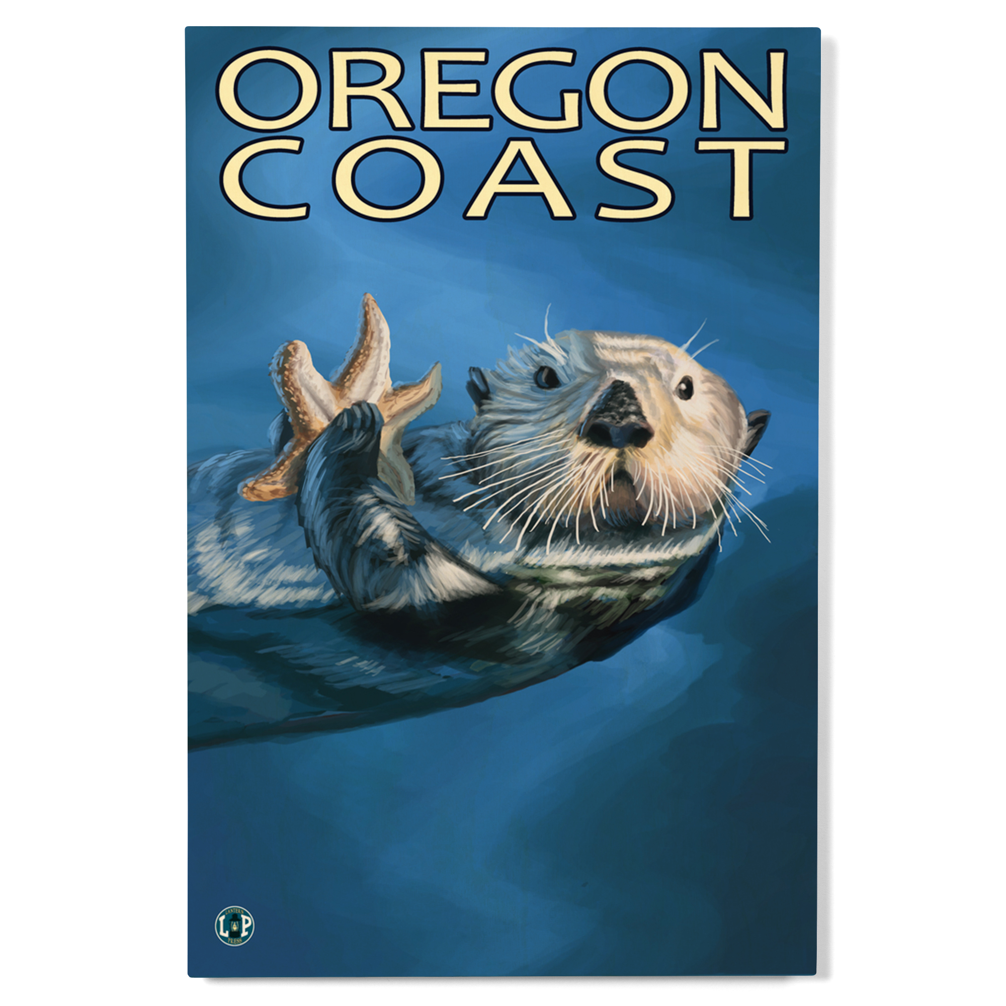 Sea Otter, Oregon Coast Birch Wood Wall Sign (12x18 Rustic Home Decor ...
