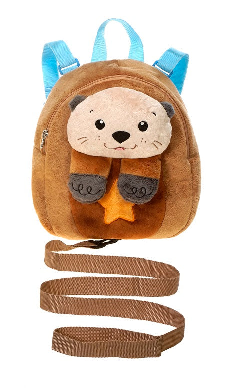 Sea Otter Plush Backpack Harness with Safety Leash - 10-Inch Toddler ...