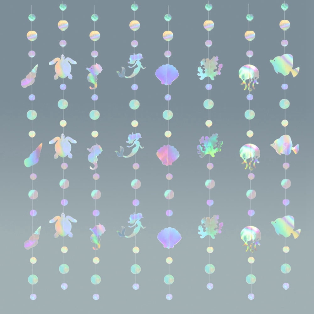 Under The Sea Paper Garlands Iridescent Hanging Streamer for DIY ...