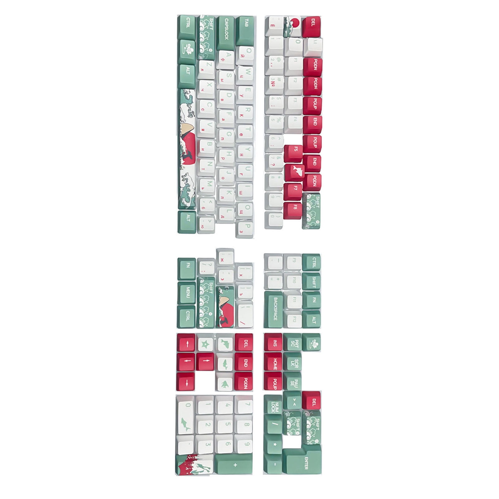 Sea Pattern Russian Keycaps for Switches Mechanical Keyboard ,OEM ...