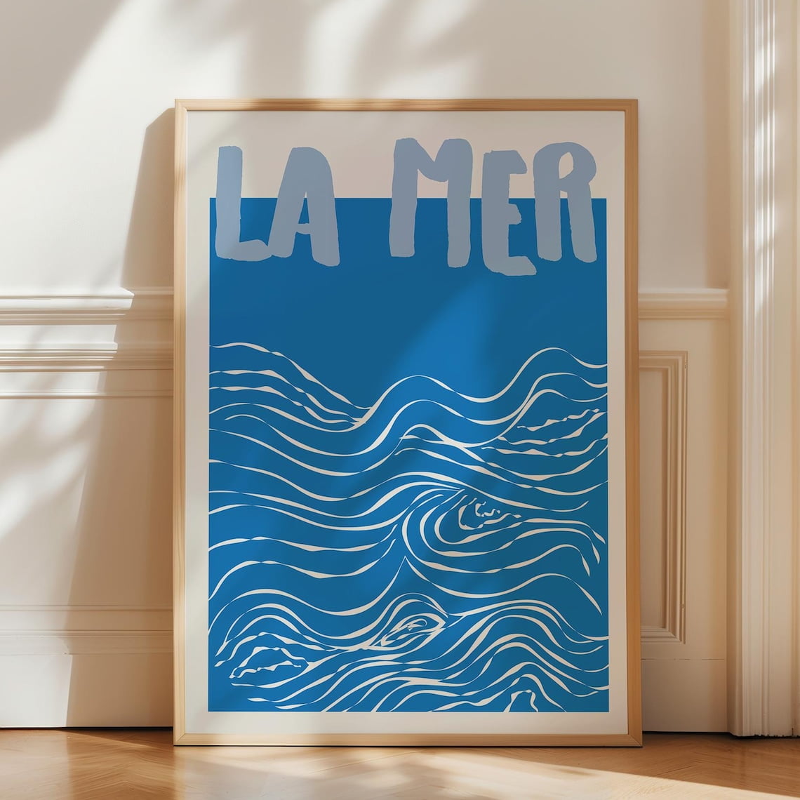 Sea Print, La Mer Poster, Blue Print, Trendy Wall Art, , Sea Poster ...