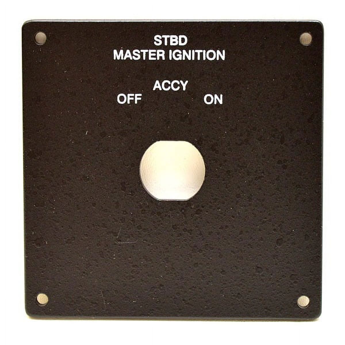 Sea Ray Boat Blank Battery Ignition Switch Panel | 4 x 4 Inch Aluminum ...