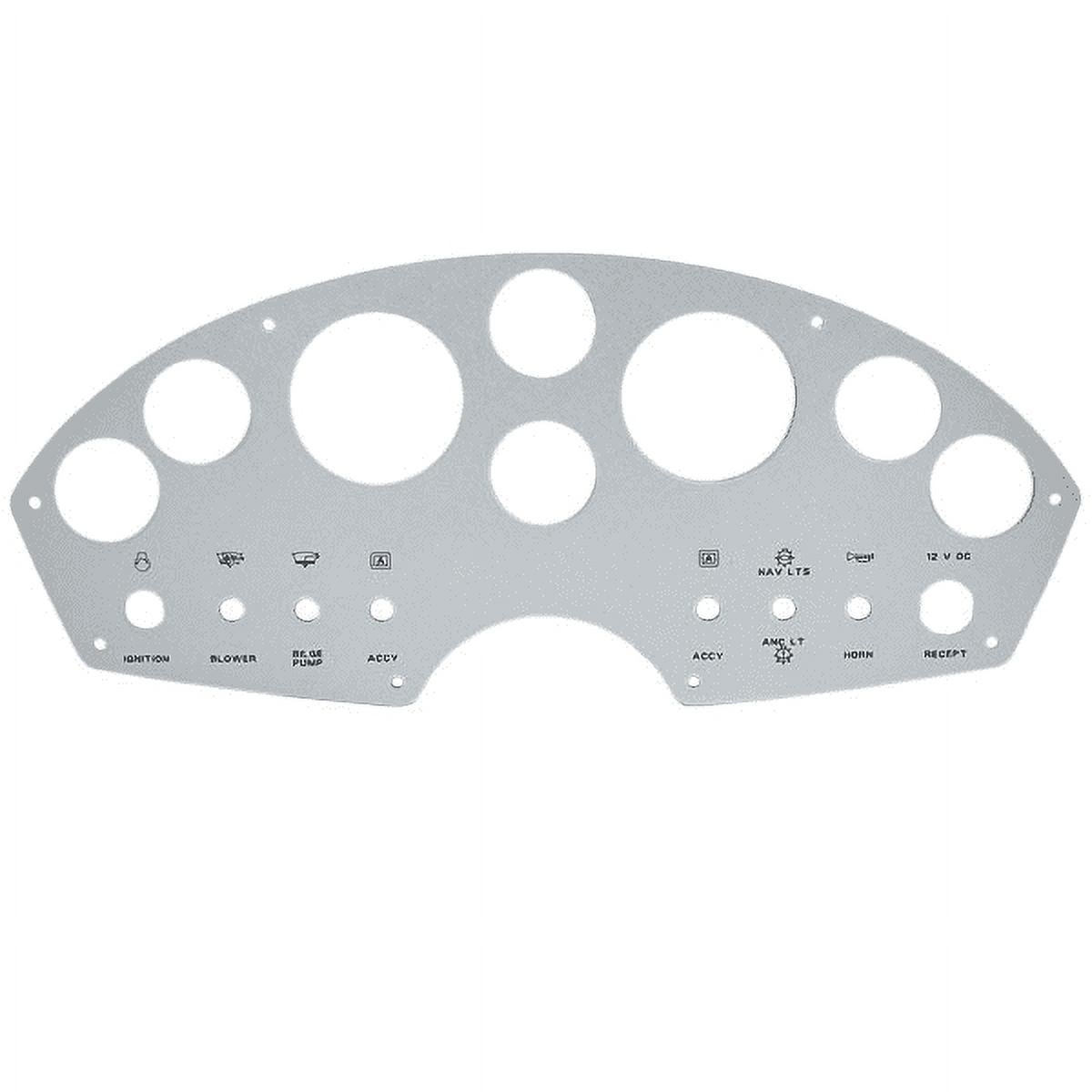 Sea Ray Boat Blank Gauge Panel 1797635 | 27 1/4 x 9 Inch Siver Aluminum ...