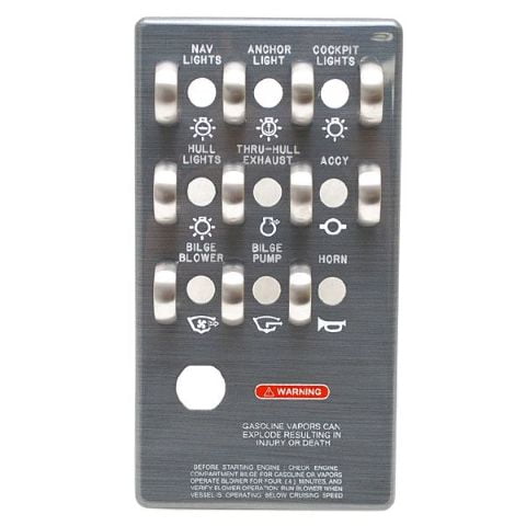 Sea Ray Boat Blank Switch Panel 1950156 | Pachanga 22 Gray Plastic ...