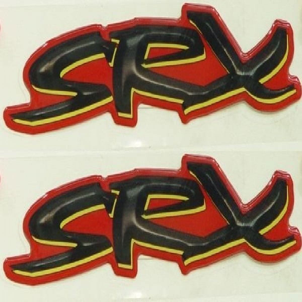 Sea Ray Boat Decals | SRX 6 7/8 x 1 3/4 Inch Black Red Yellow (Pair ...