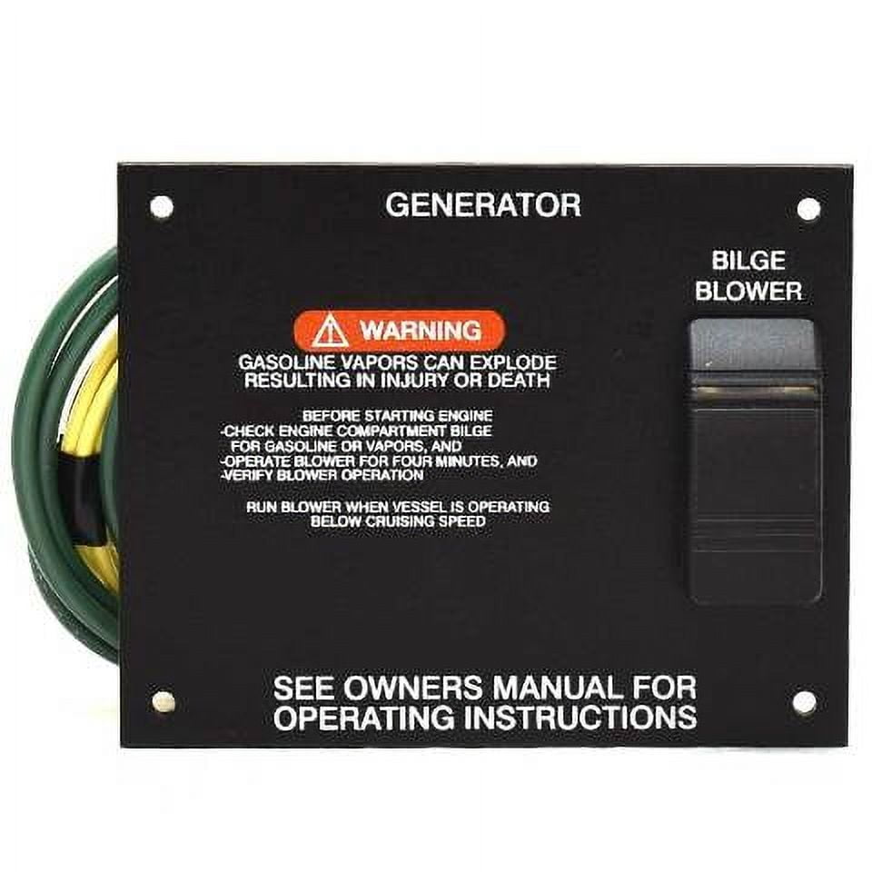 Sea Ray Boat Generator Switch Panel 2299884 | 5 x 4 Inch Black ...