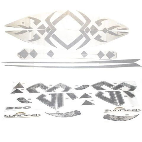 Sea Ray Boat Graphic Decals 1943486 | 290 Sundeck Gray Stickers (Kit ...