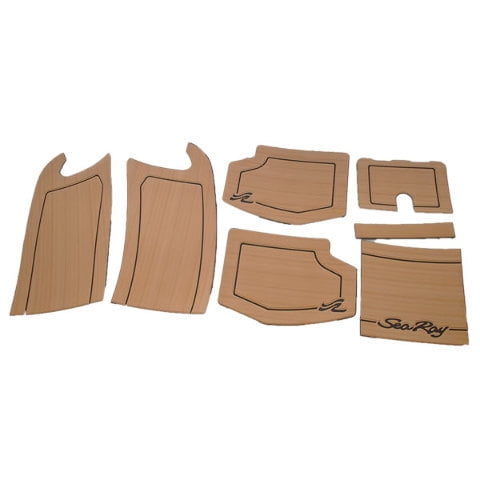 Sea Ray Boat Non-Skid Mats | Beige / Black Foam Rubber (Set of 7 ...