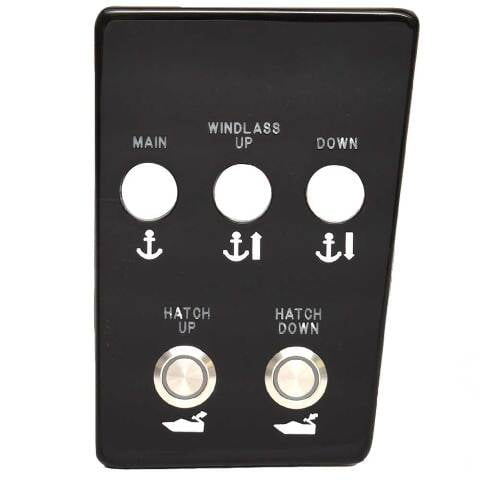 Sea Ray Boat Push Button Switch Panel 85233800 | Black Acrylic ...