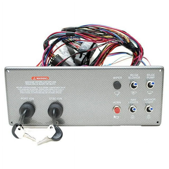 Sea Ray Boat Switch Panel | Gray Dual Ignition Horn and Fuse - Walmart.com