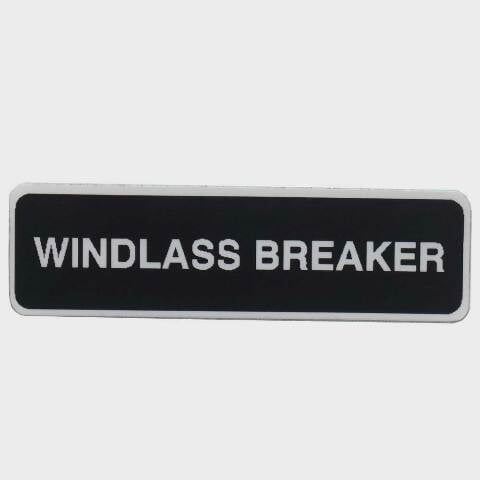Sea Ray Boat Windlass Breaker Label 2029126 | 1 3/4 x 1/2 Inch Sticker ...