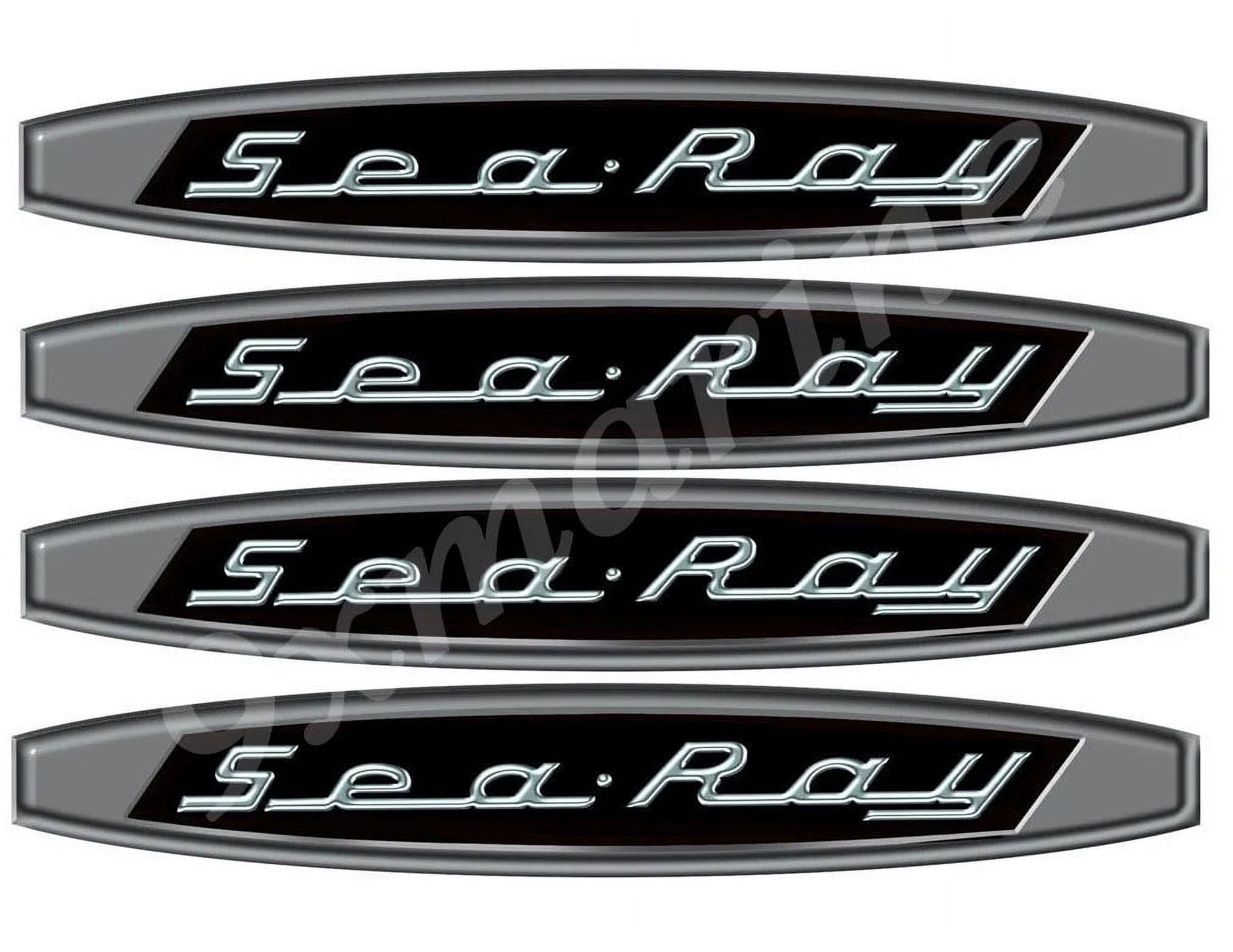 Sea Ray Boat retro stickers. Remastered stickers for boat restoration ...
