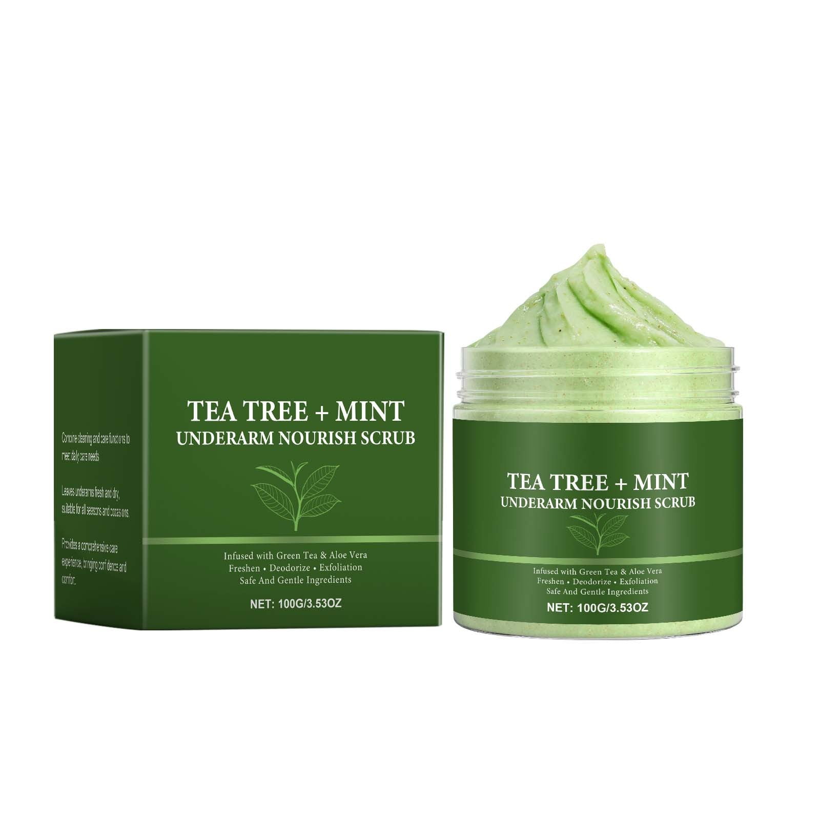 Sea Salt Body Scrub, 100g Deep Cleansing Exfoliator for Hydrated ...