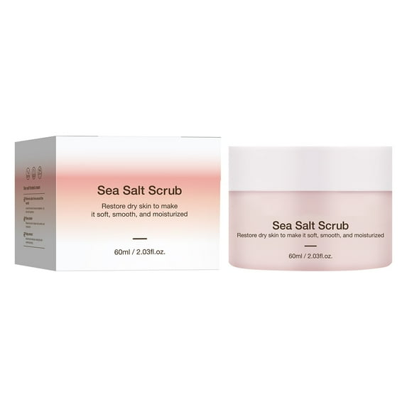 Sea Salt Body Scrub - Body Scrub Moisturizing and Exfoliating Body Hand ...