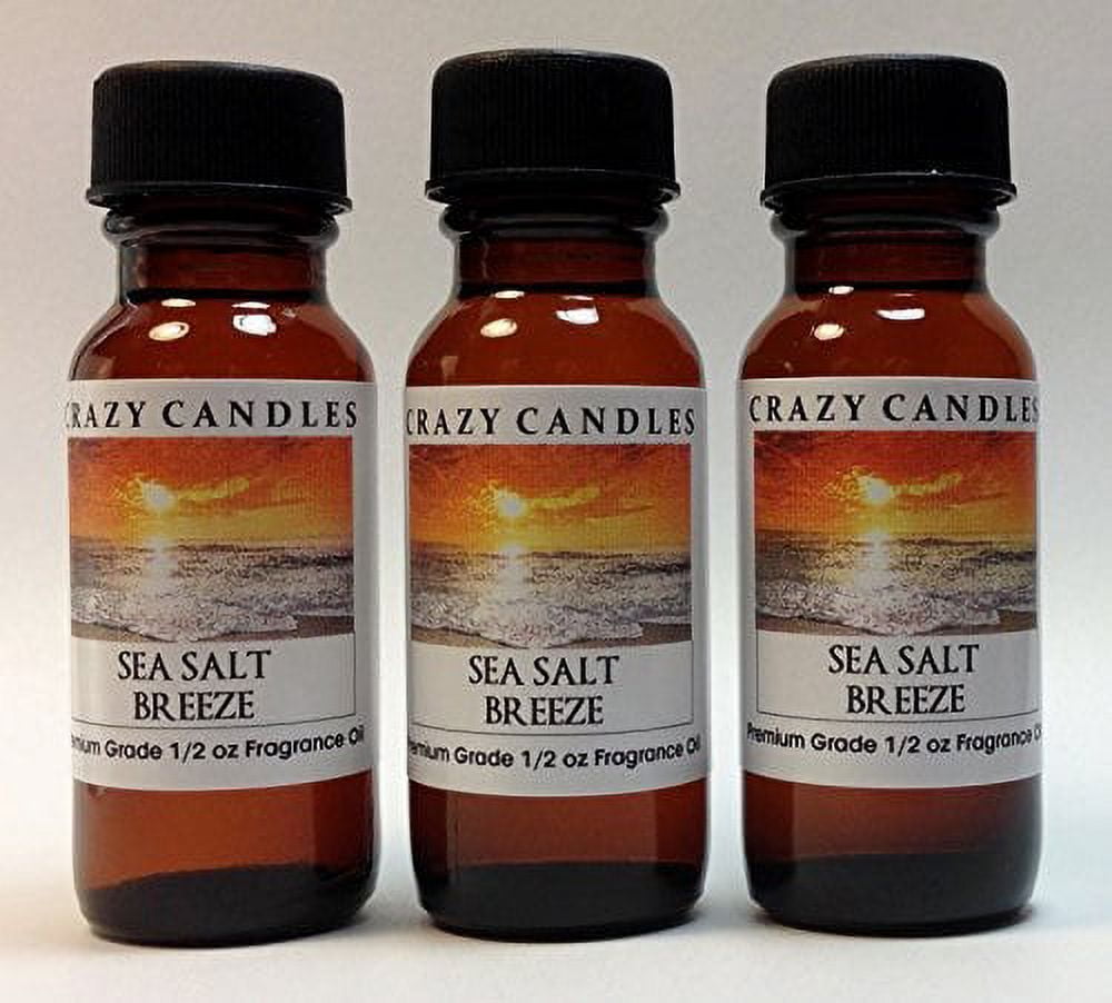 Sea Salt Breeze 3 Bottles 1/2 Fl Oz Each 15ml Premium Grade Scented ...