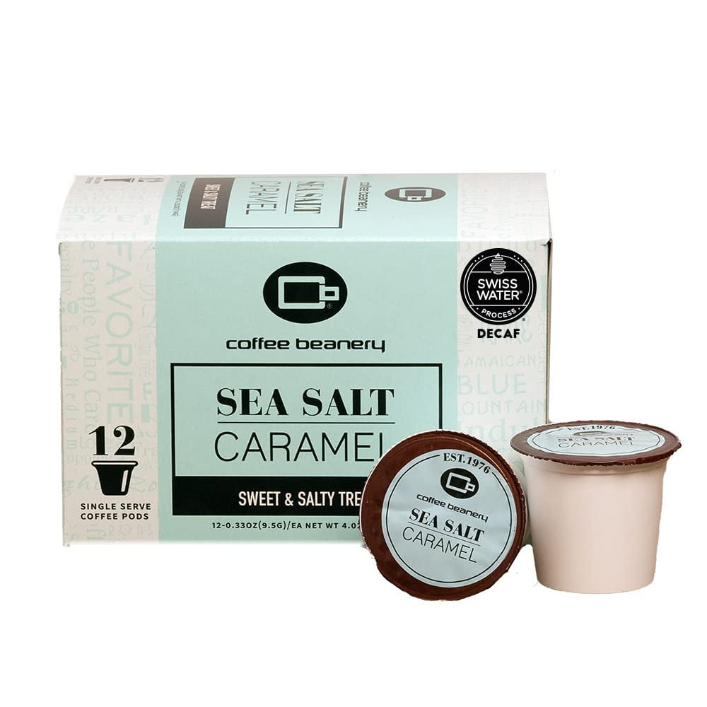 Sea Salt Caramel Decaf Pods by | 12ct Flavored Decaf Pods Medium Roast ...