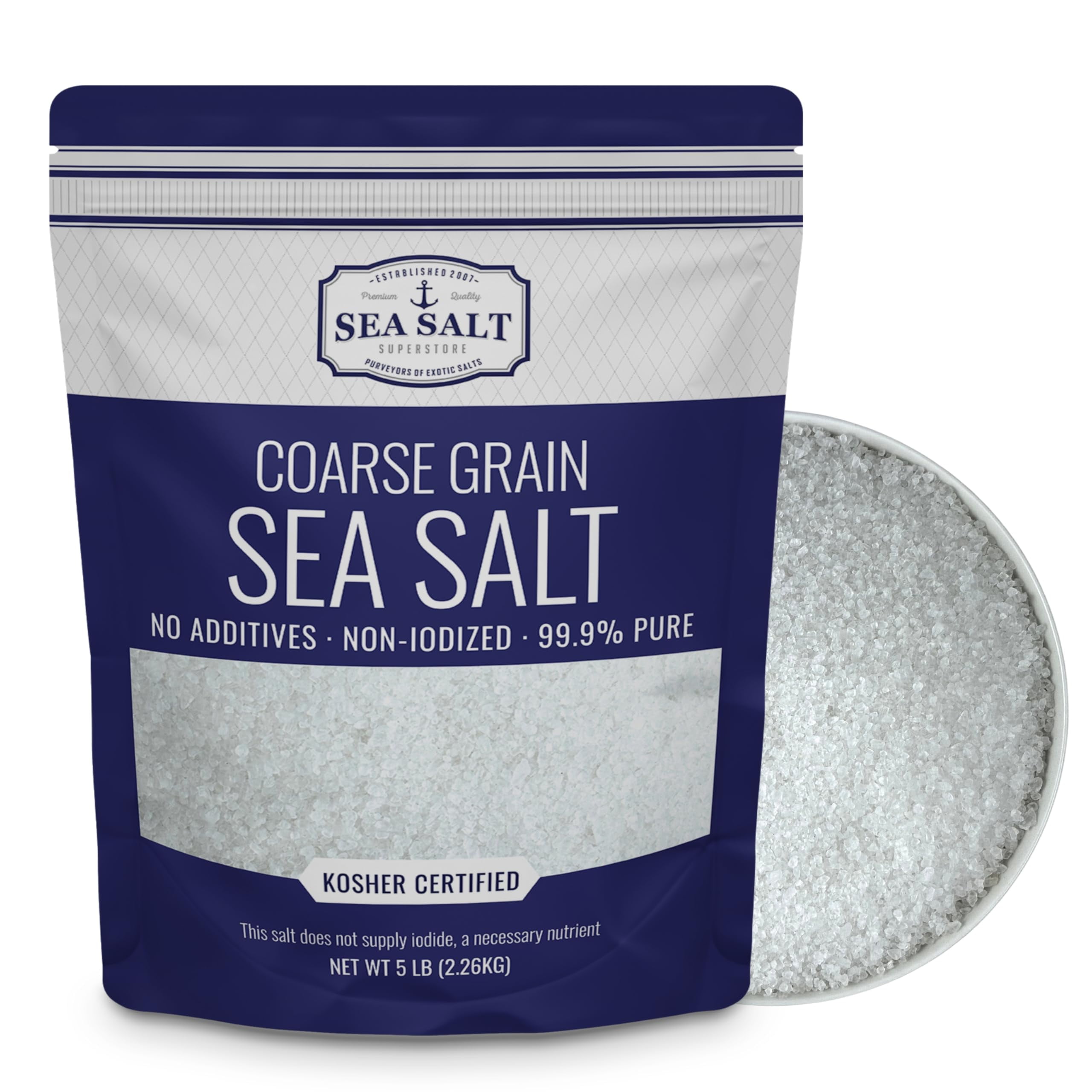 Sea Salt, Coarse Grain Sea Salt from Baja California, Great for Cooking ...
