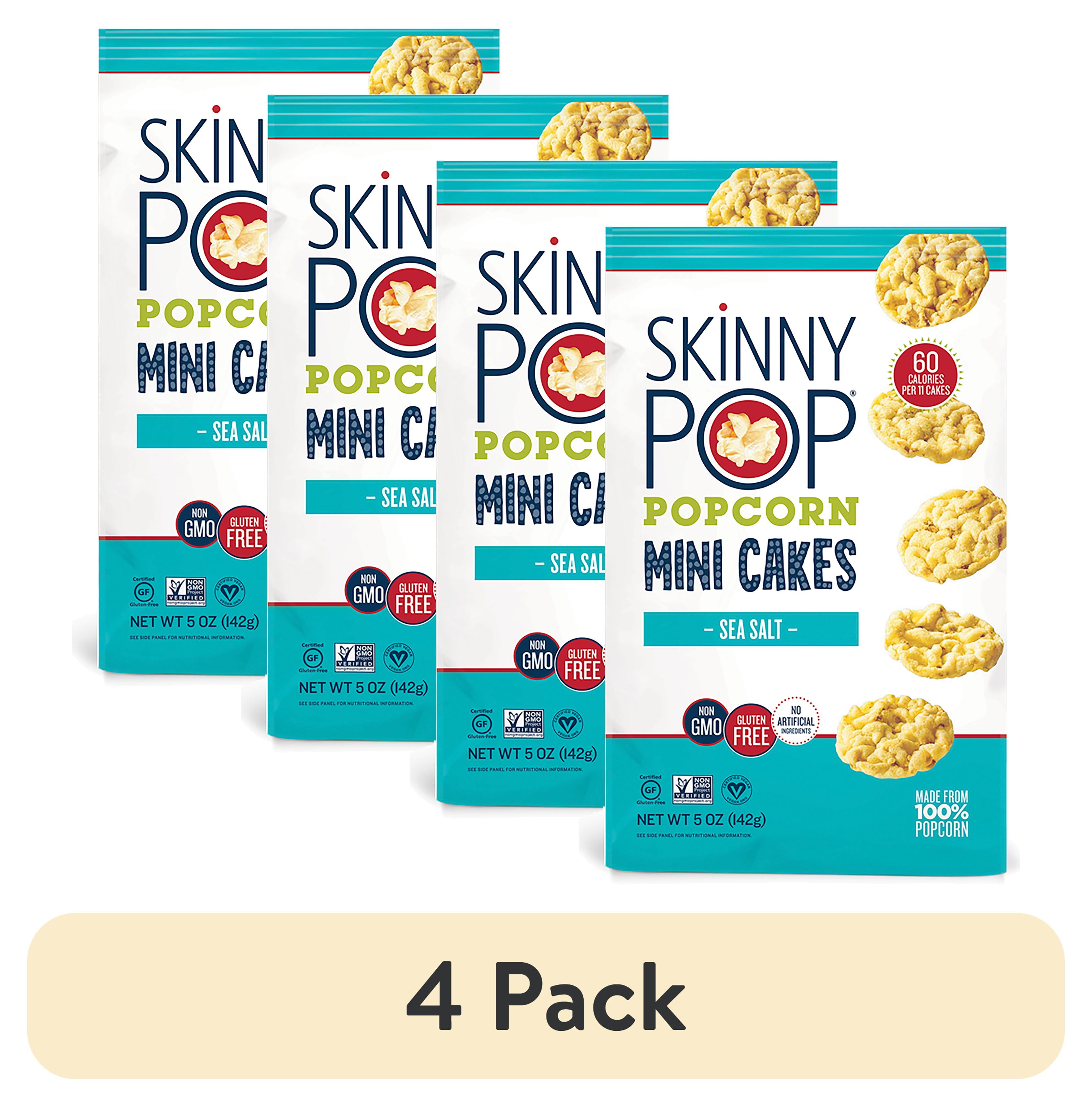(4 pack) Skinny Pop Sea Salt Mini Cakes - Walmart.com