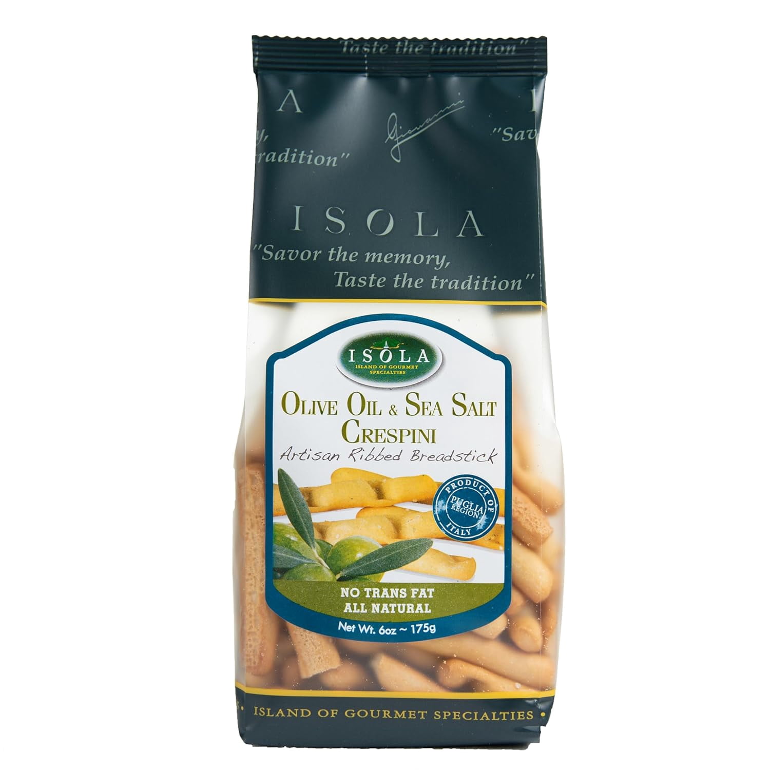 Sea Salt Olive Oil Crespini, All-Natural Mini Breadsticks, 10 Packs of ...