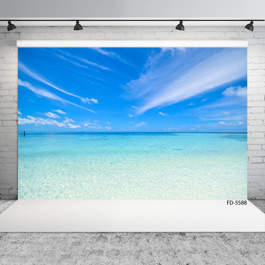 Sea Scenery Photo Backdrop Computer Printed Fond Photoph Photography ...