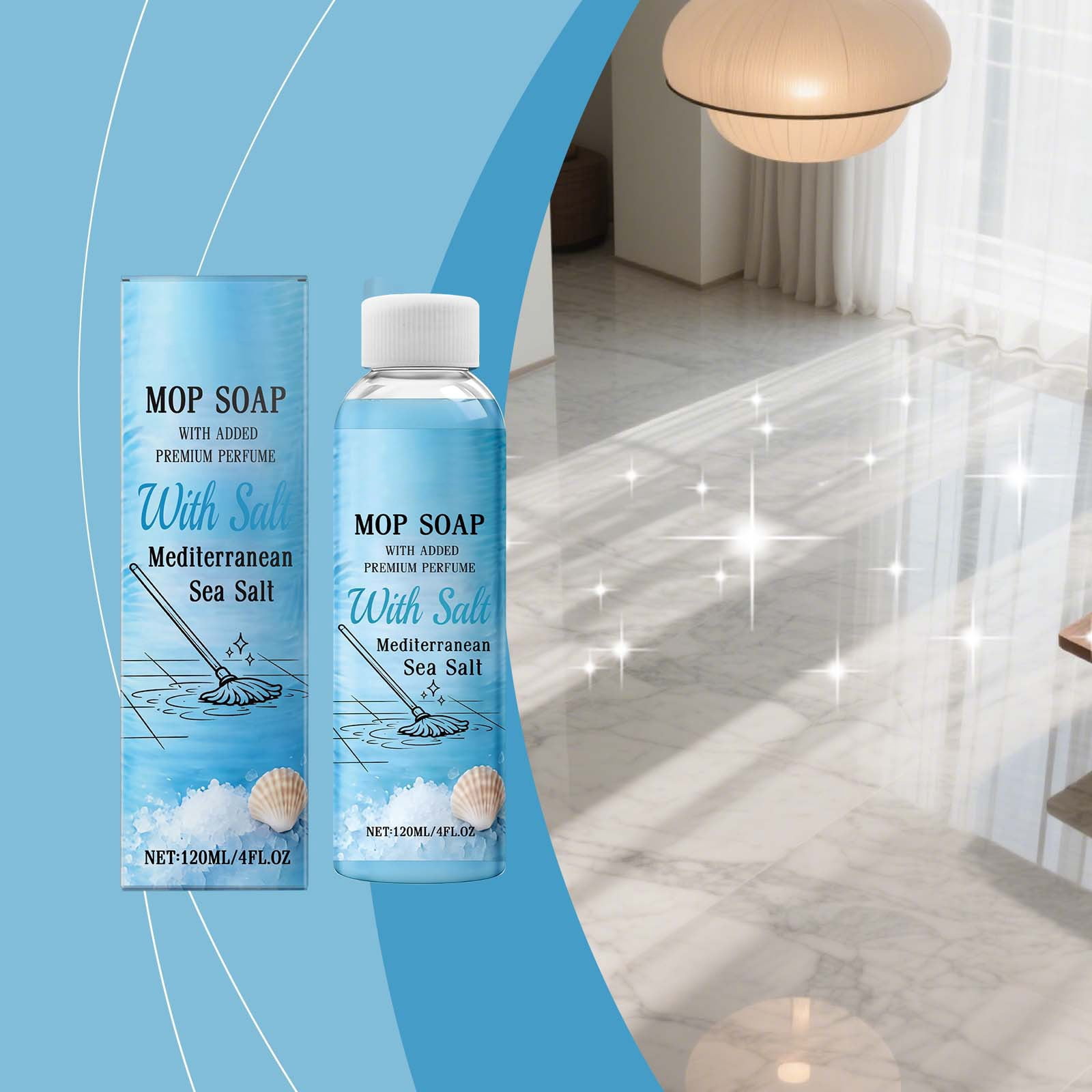Sea Scented Floor Cleaner Universal Formula for Ceramic Tile Wood ...