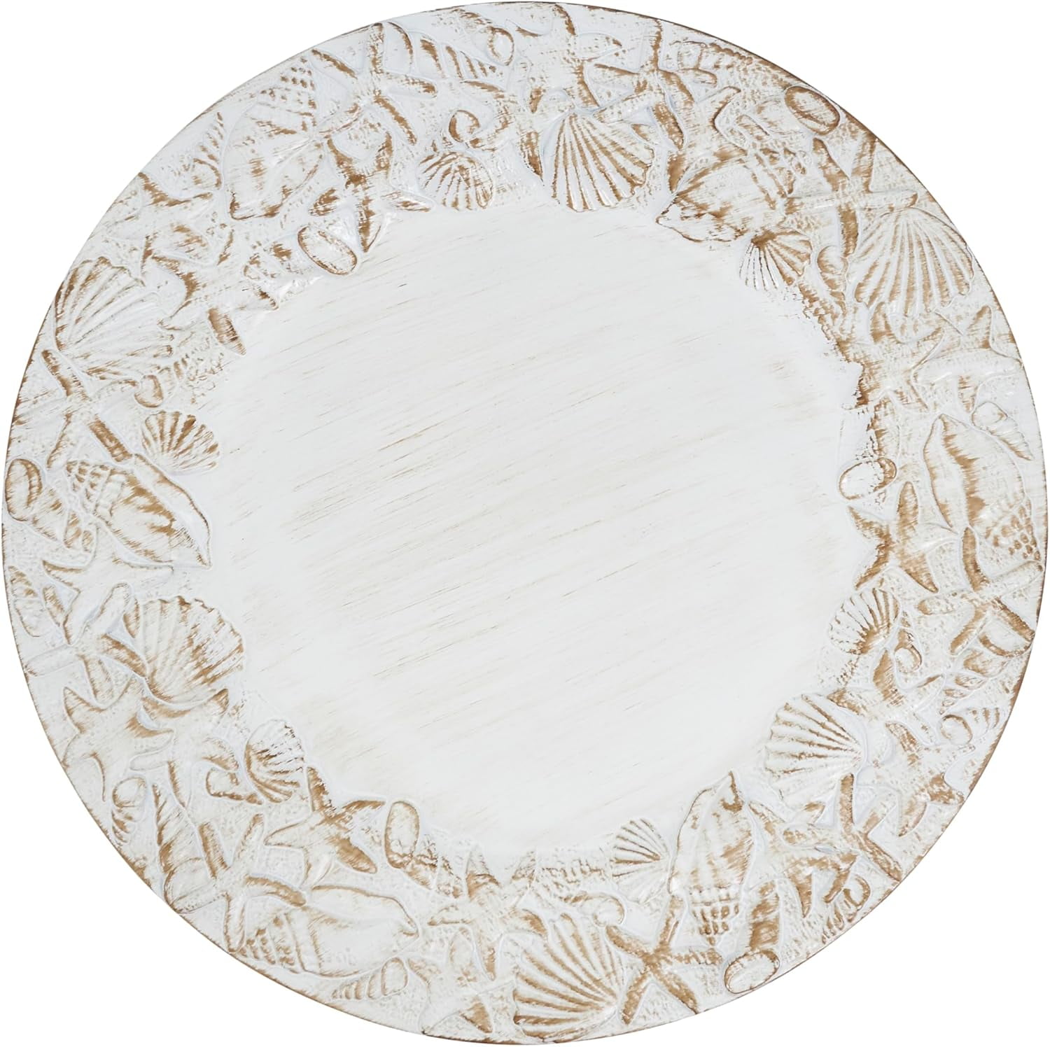 Sea Shell Embellished Charger Plate (Set of 4) - Walmart.com