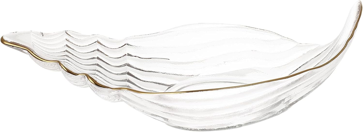 Sea Shell Plates Glass Shell Vase Seashell Potpourri Holder,Clear ...